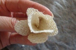 Burlap Rose Tutorial - TheMamasGirls