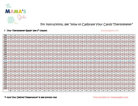 How to Calibrate Your Candy Thermometer - The Mama's Girls