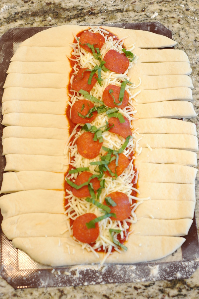 Braided Pizza Calzones - TheMamasGirls